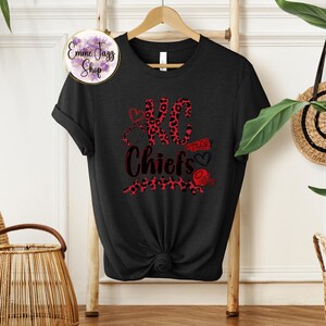 Kansas City Chiefs Leopard Print Unisex T-shirt: Super Bowl Game Day - Etsy
