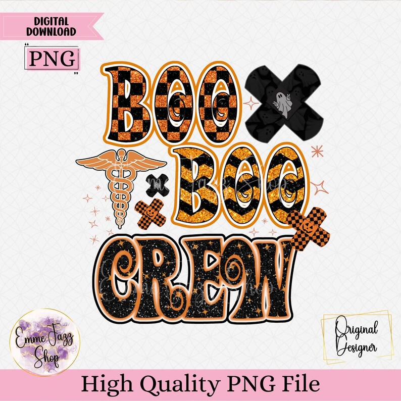 Boo Boo Crew Medic Png Halloween Nurse Png Medical Jobs Png Funny ...