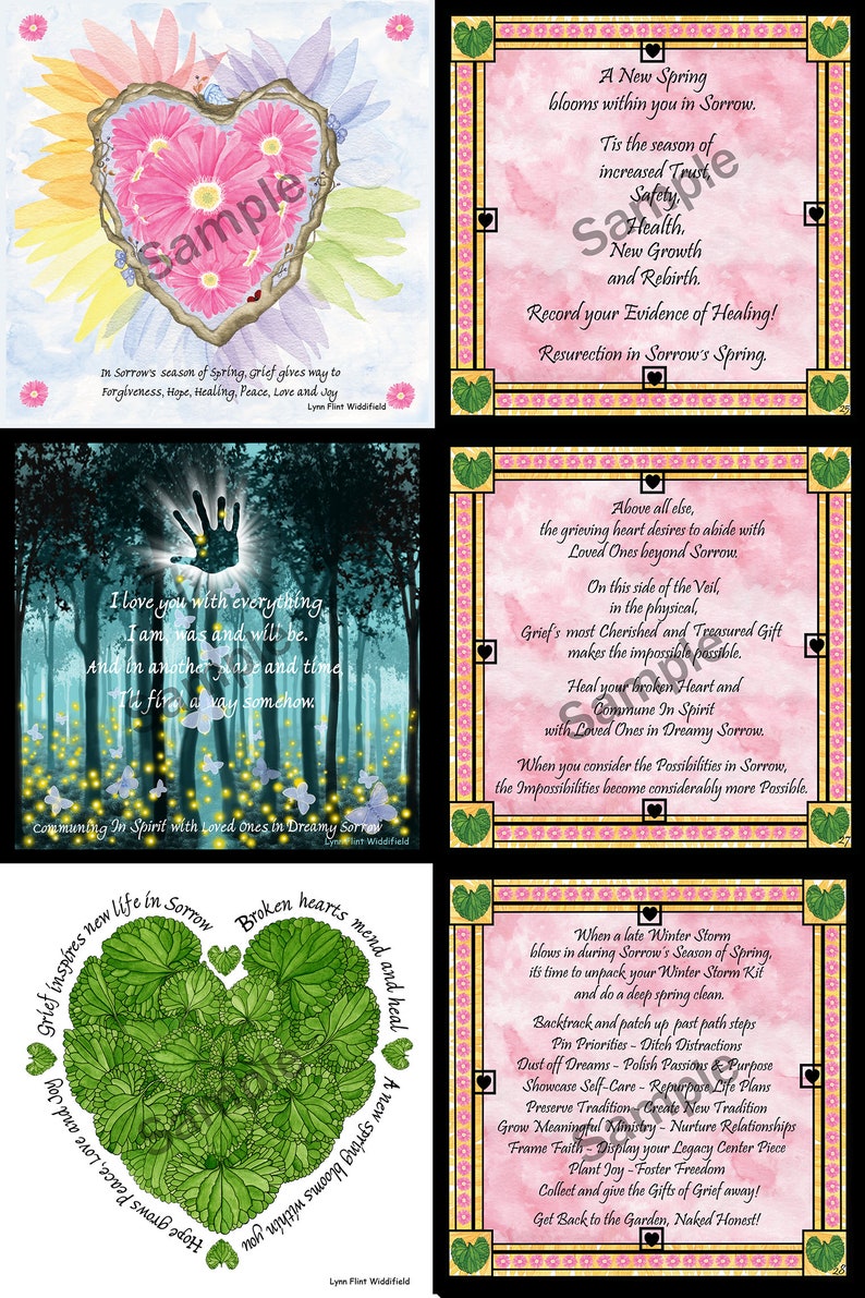 Sorrow Inspirational Grief and Loss Comfort Cards - Etsy