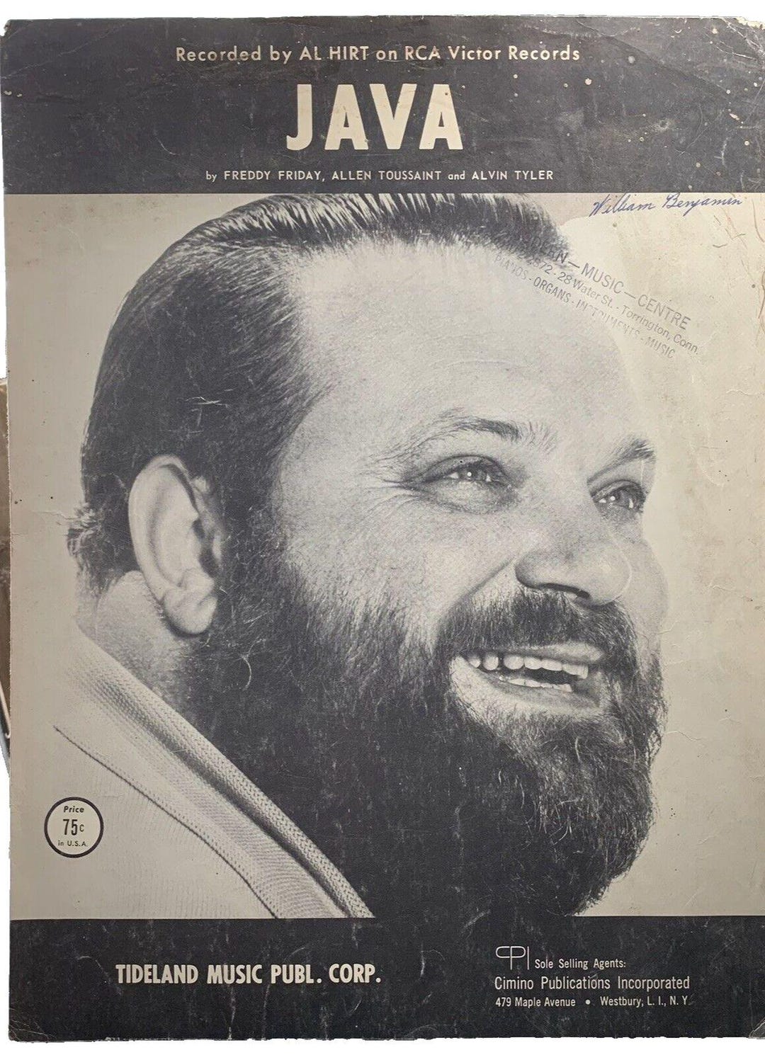 Vintage Piano Sheet Music java Al Hirt RCA Victor Records 1963 - Etsy