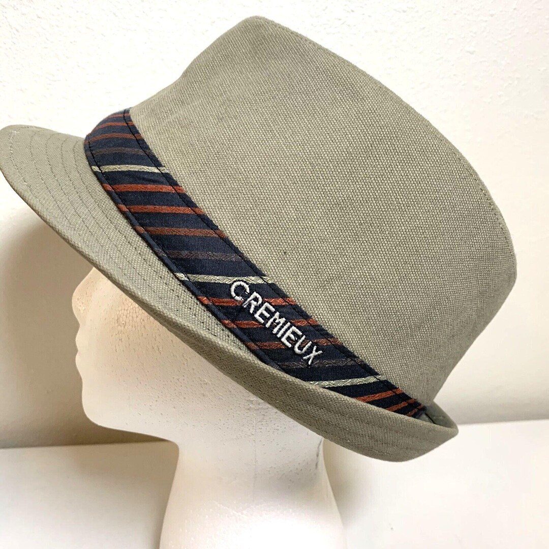 Cremieux Collection Fedora 38 Tan S/M France Cotton Blend Logo on Band ...