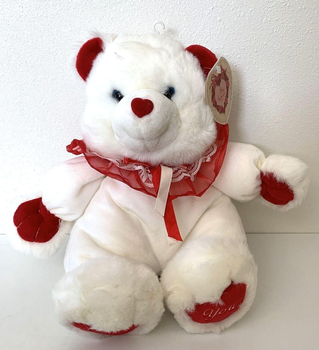 Hallmark Be My Valentine Bear Love You on Paws White/red W/tags 2019 - Etsy
