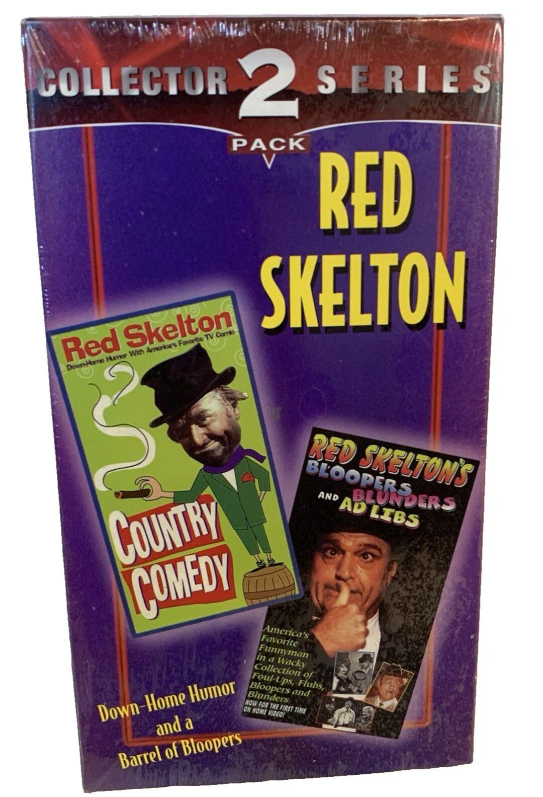 VTG Red Skelton VHS 2 Pack Country Comedy Bloopers Blunders & Ad Libs ...