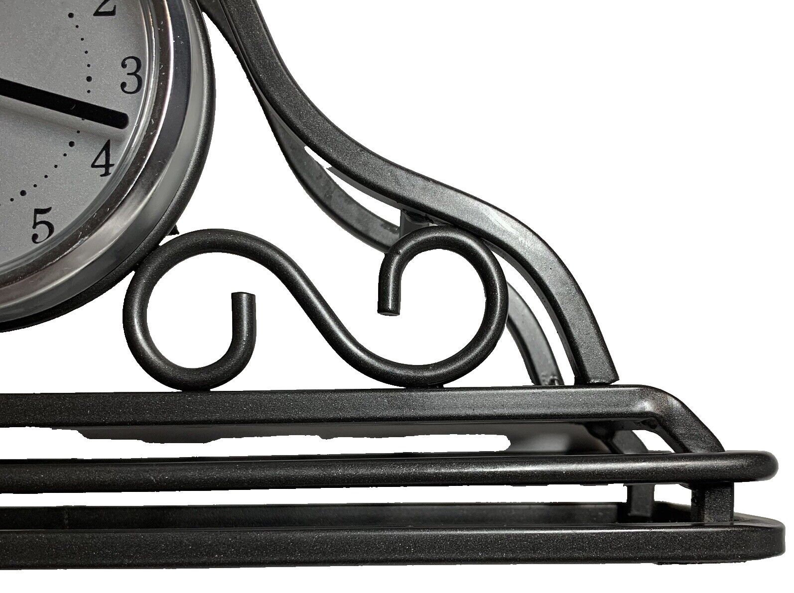 Timex Mantel/desk Clock in Wrought Iron Scroll Frame 10.5x5 Tested ...