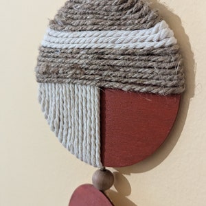 Jute Wall Hanging, Jute Wall Decor, Handmade , Wool Thread Wall Decor ...