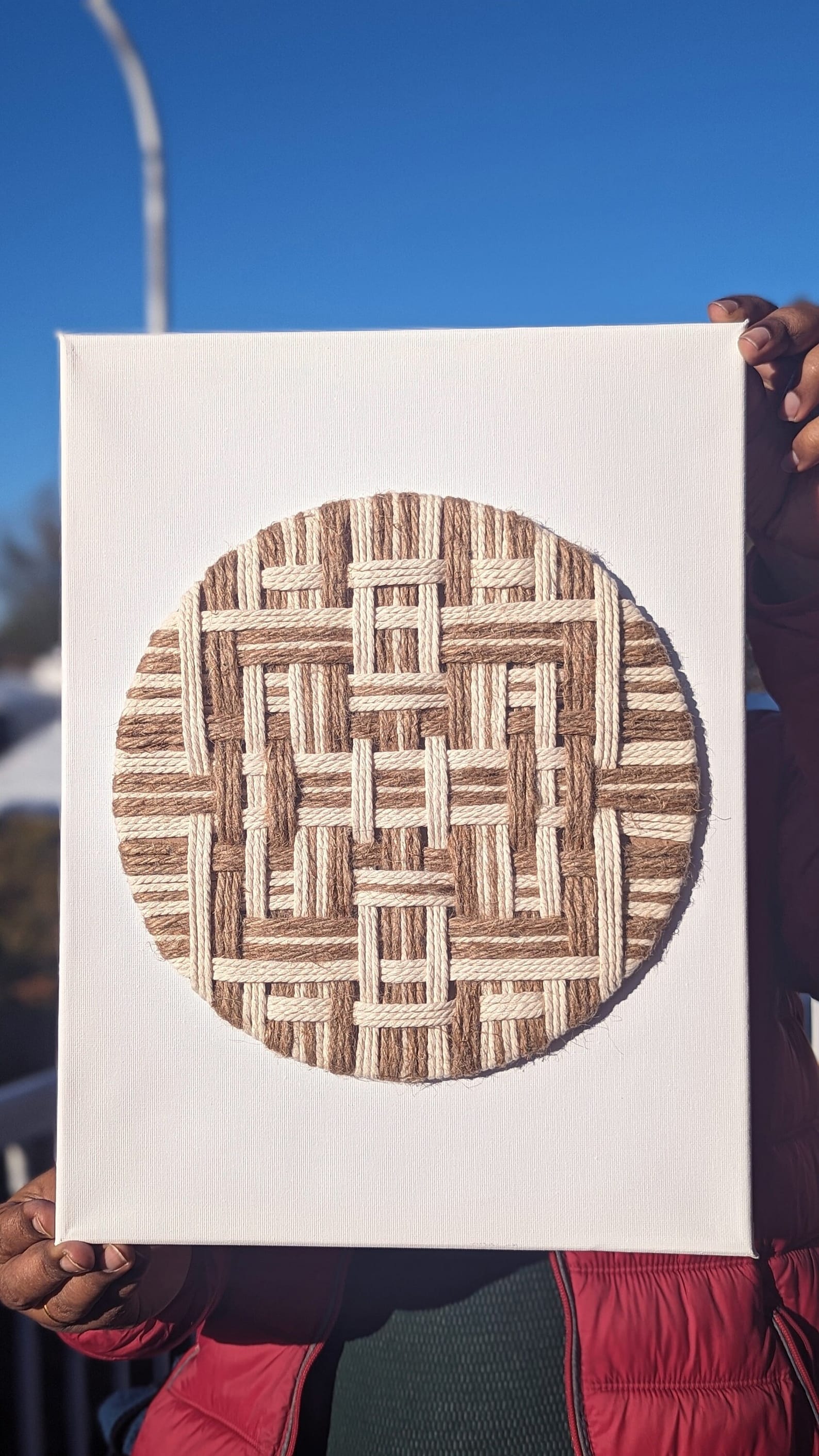 Jute Wall Decoration , Ecofriendly Handmade , Home Decor, Bohemian Jute ...