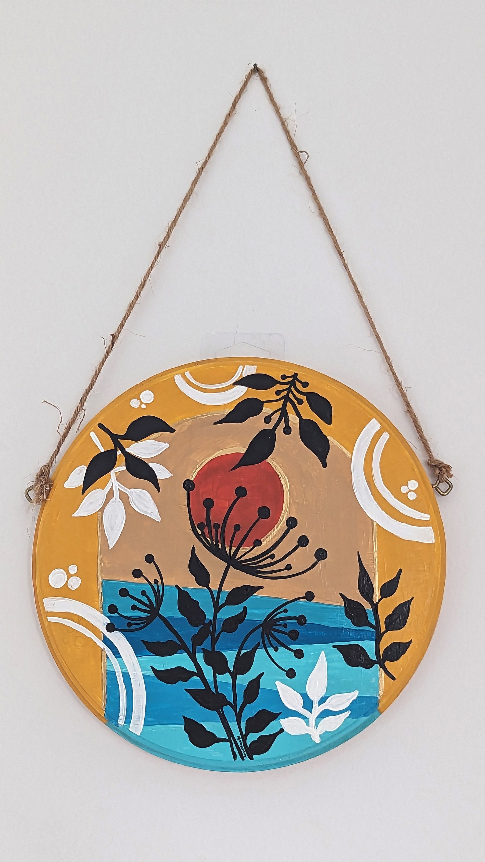 Boho Wall Art, Wooden Wall Art, Home Decor, Circular Decor, Wall Deco ...