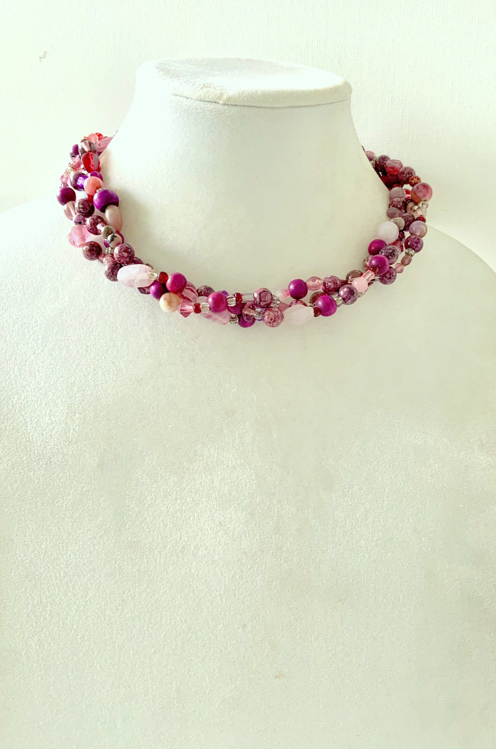 Multi Reds Scar Cover Twisted Neck Scar Necklace - Etsy
