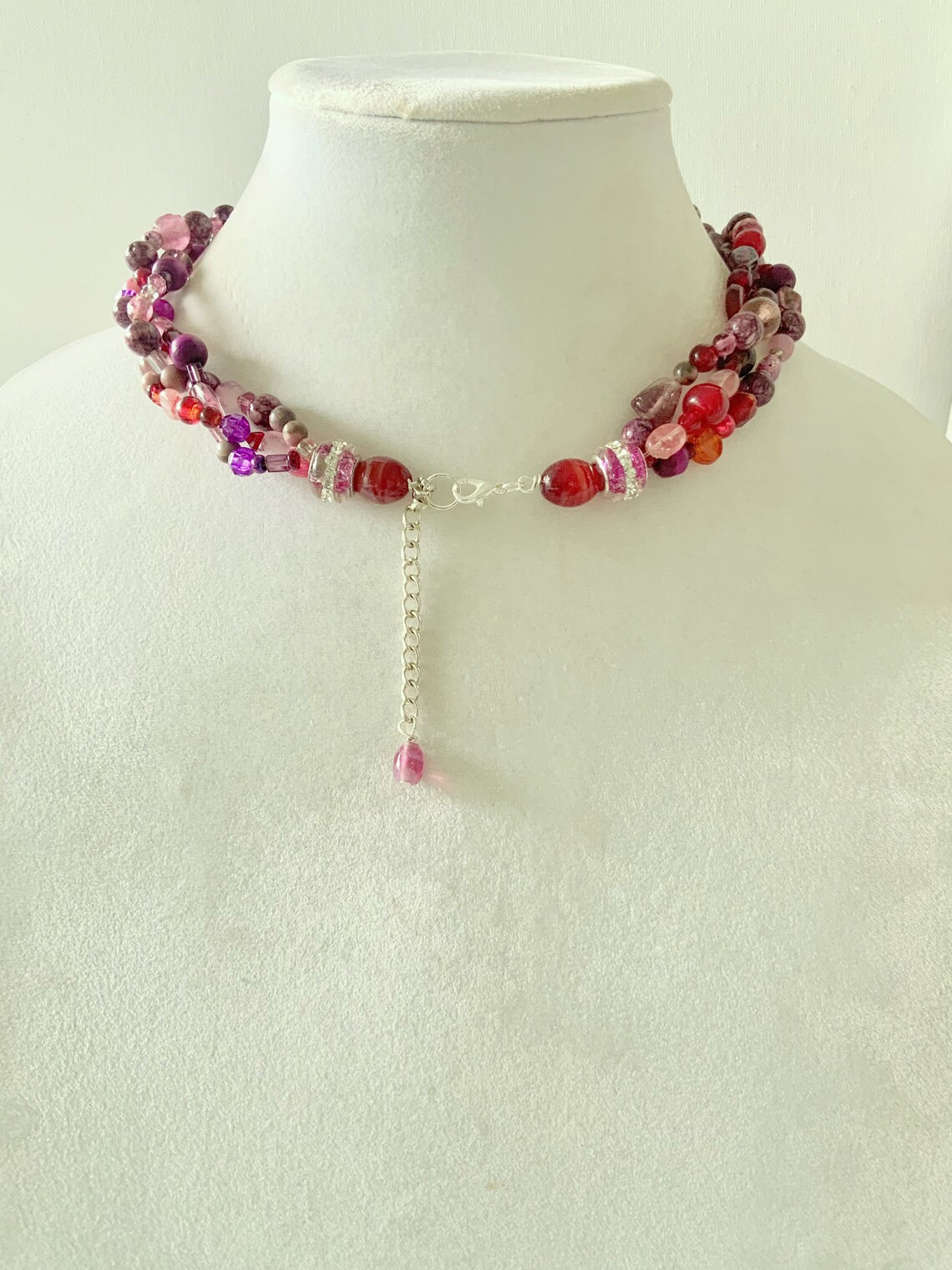 Multi Reds Scar Cover Twisted Neck Scar Necklace - Etsy