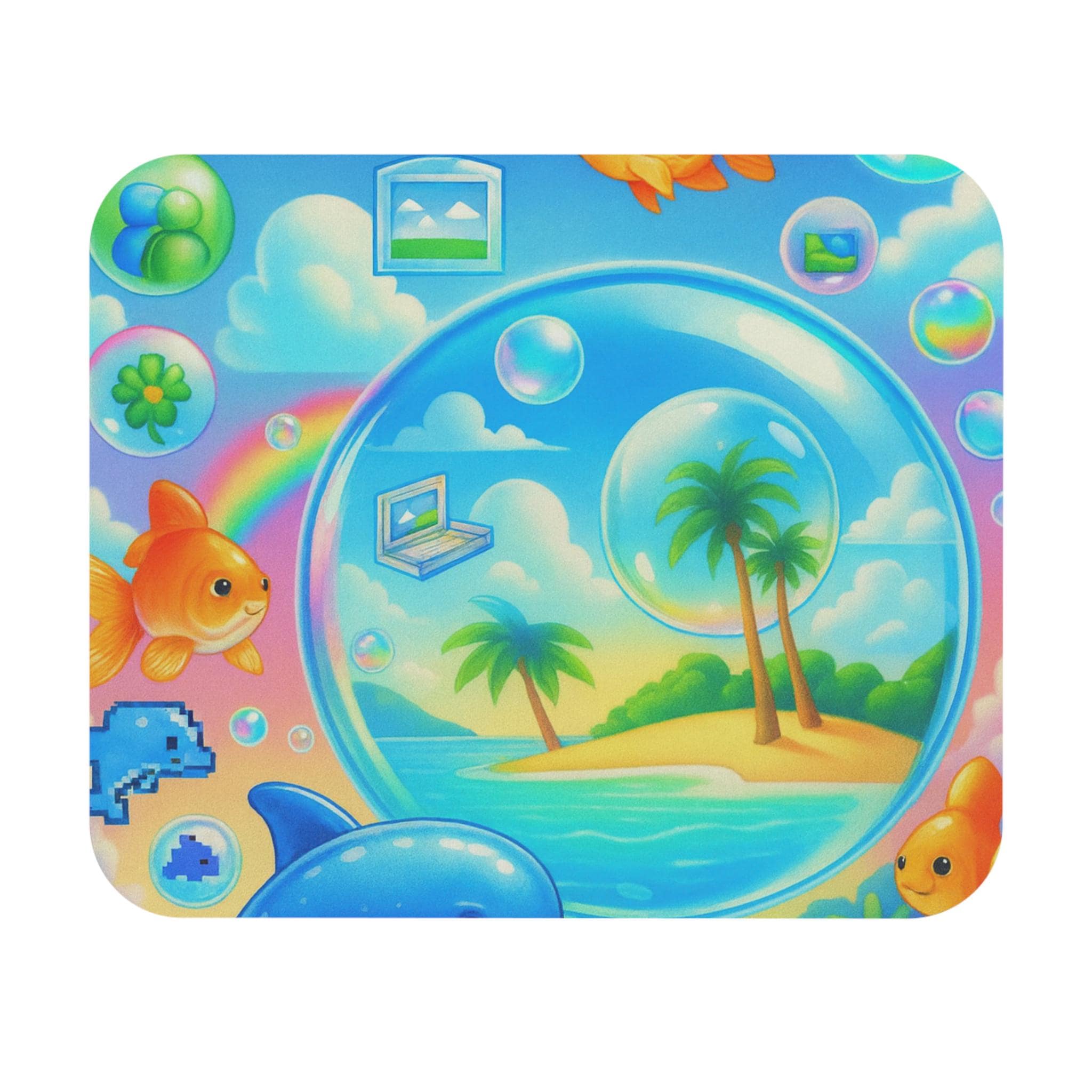 Frutiger Aero Y2K, Underwater Scene Mouse Pad, Ocean Vibes, Fun Desk ...