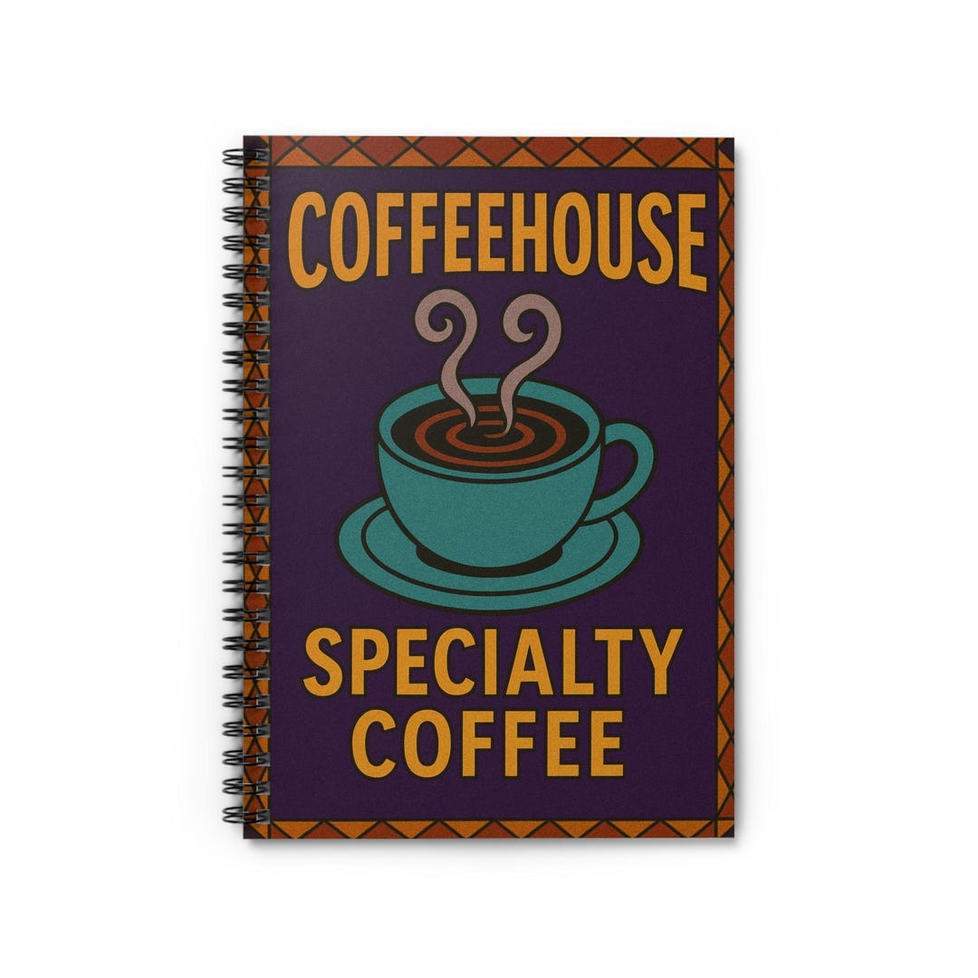 Global Village Coffeehouse Spiral Notebook - Perfect for Baristas ...