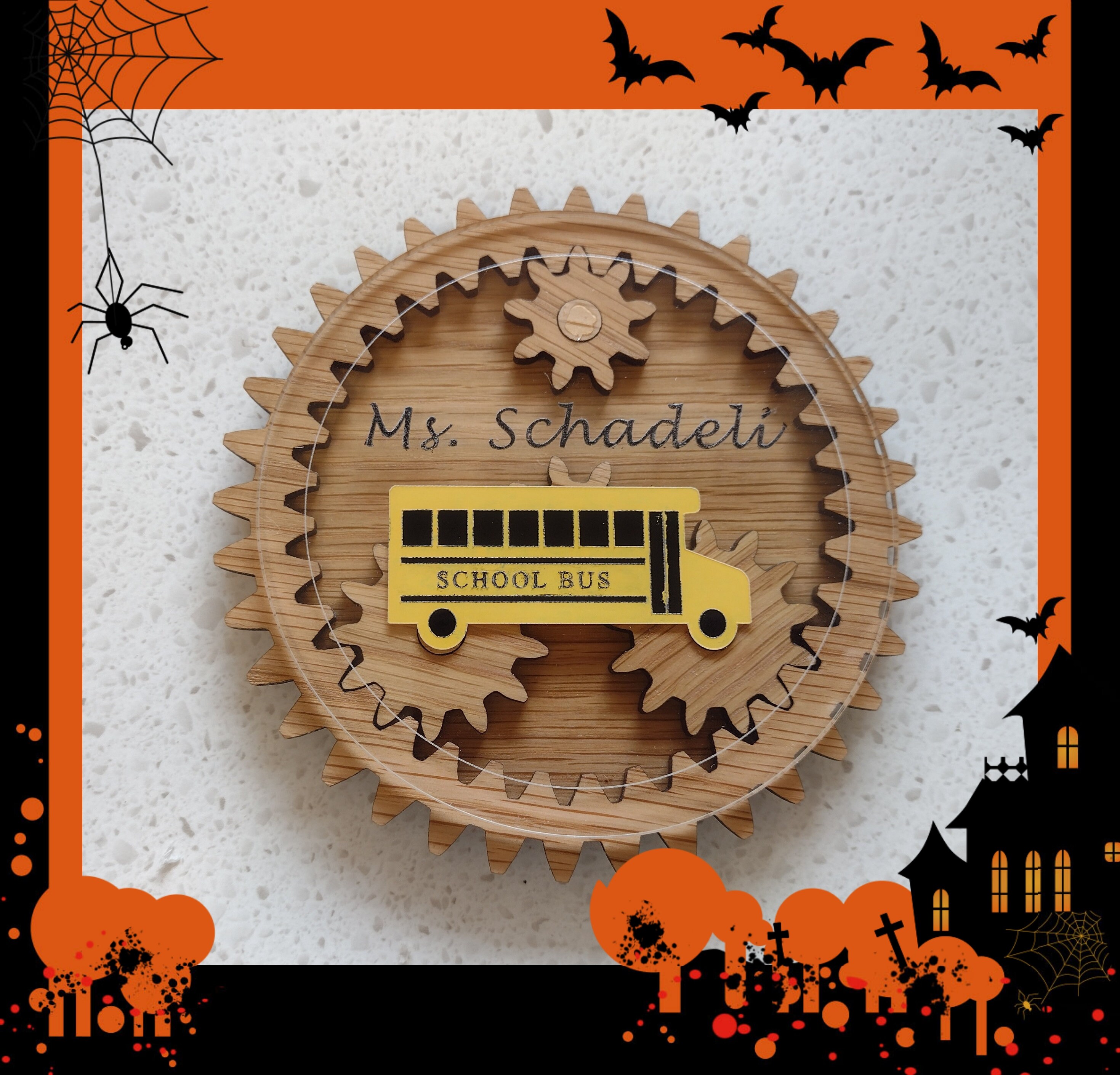 School Bus Coaster or Fidget Toy. Digital File, Svg, Glowforge - Etsy
