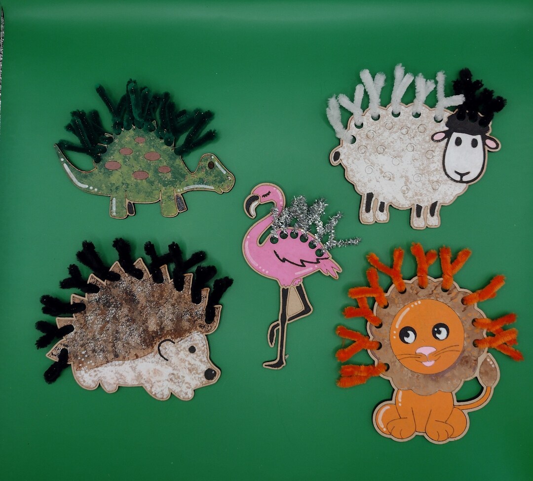 Pipe Cleaner Animals. Digital File, Svg, Glowforge - Etsy