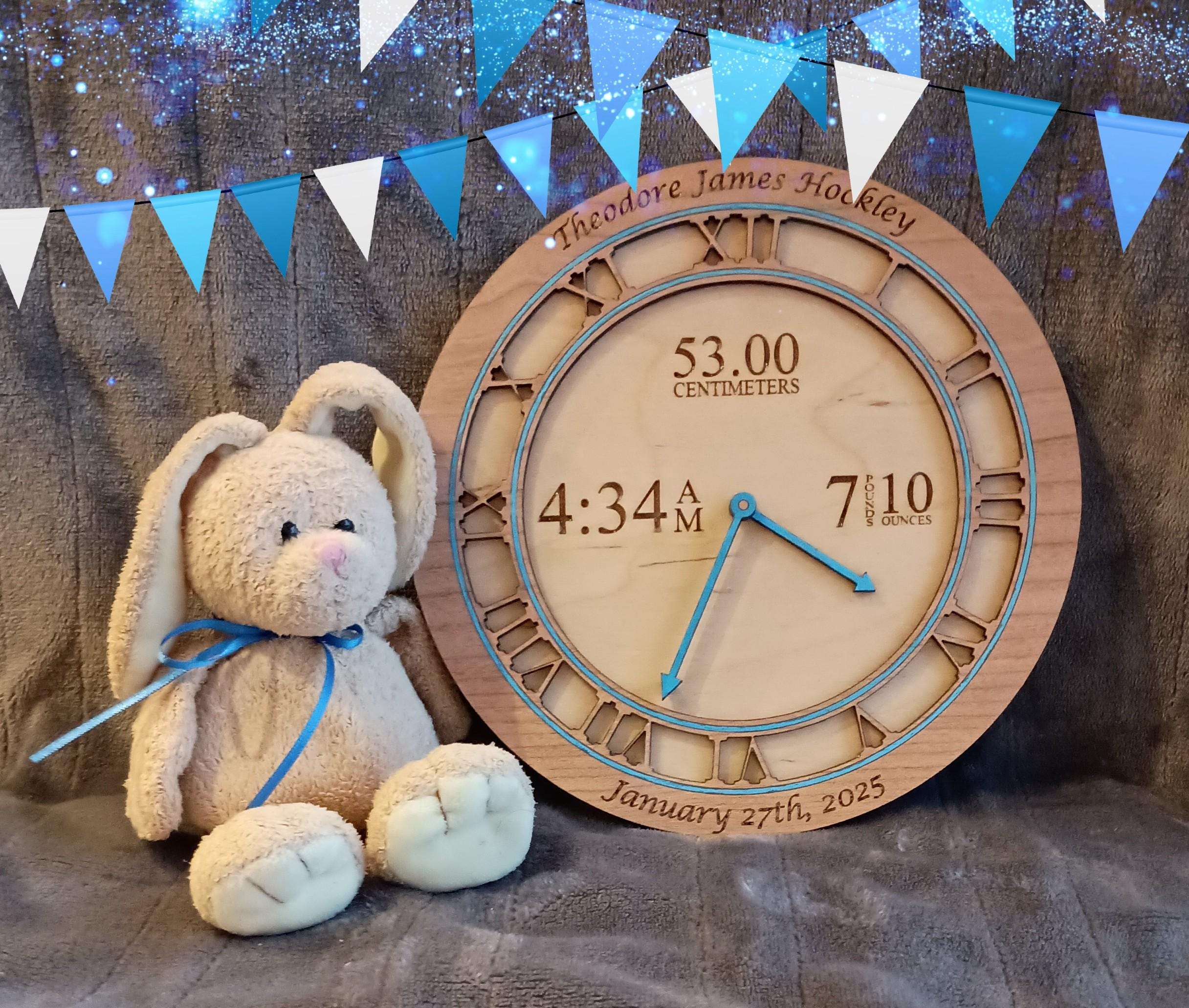Birth Announcement - Digital File, Svg, Glowforge - Etsy