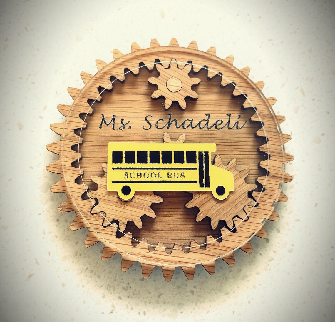 School Bus Coaster or Fidget Toy. Digital File, Svg, Glowforge - Etsy