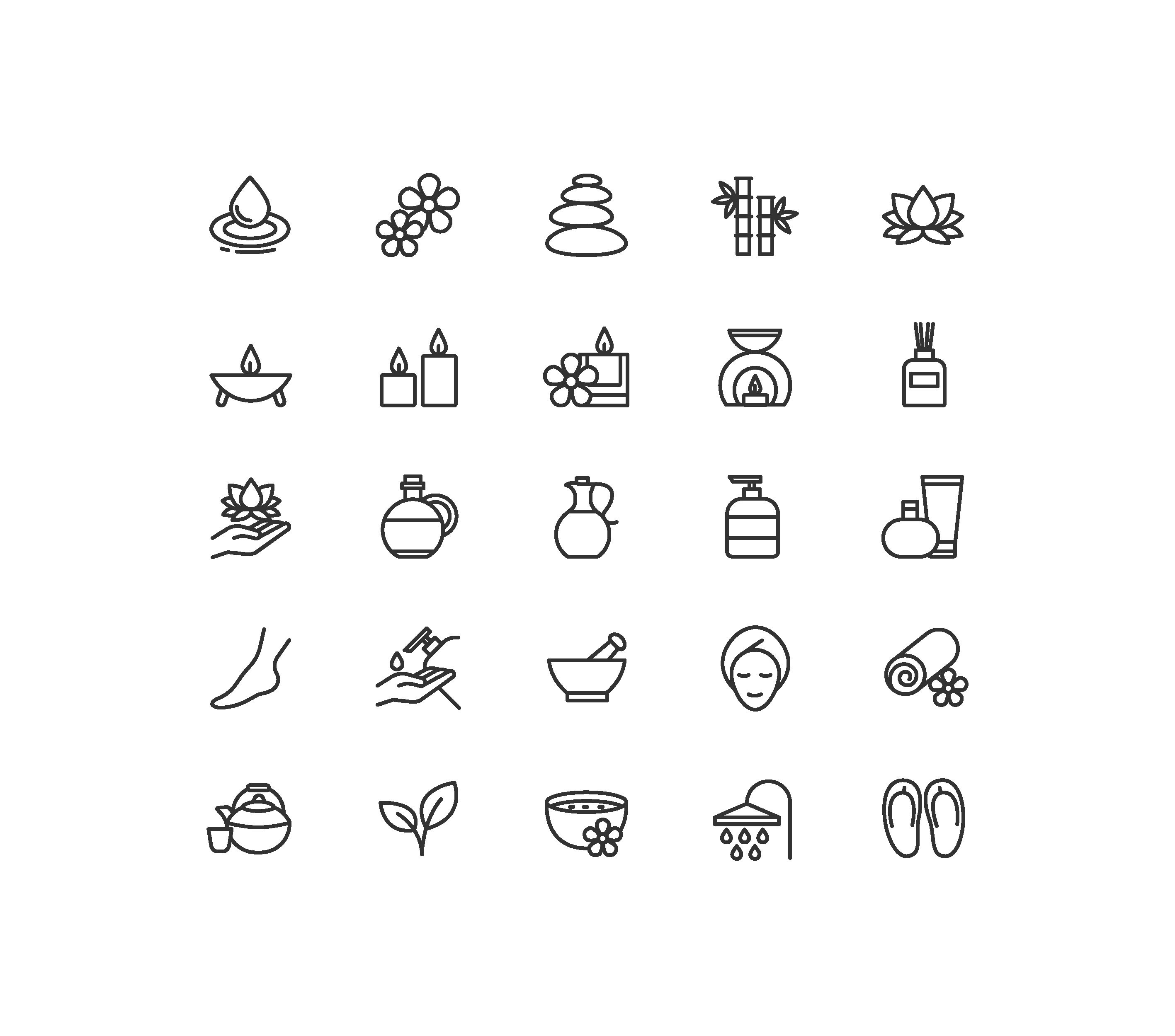 20+ Beauty Spa Icons, Icons for Beauty, Icons for Spa, Icons for Skin ...