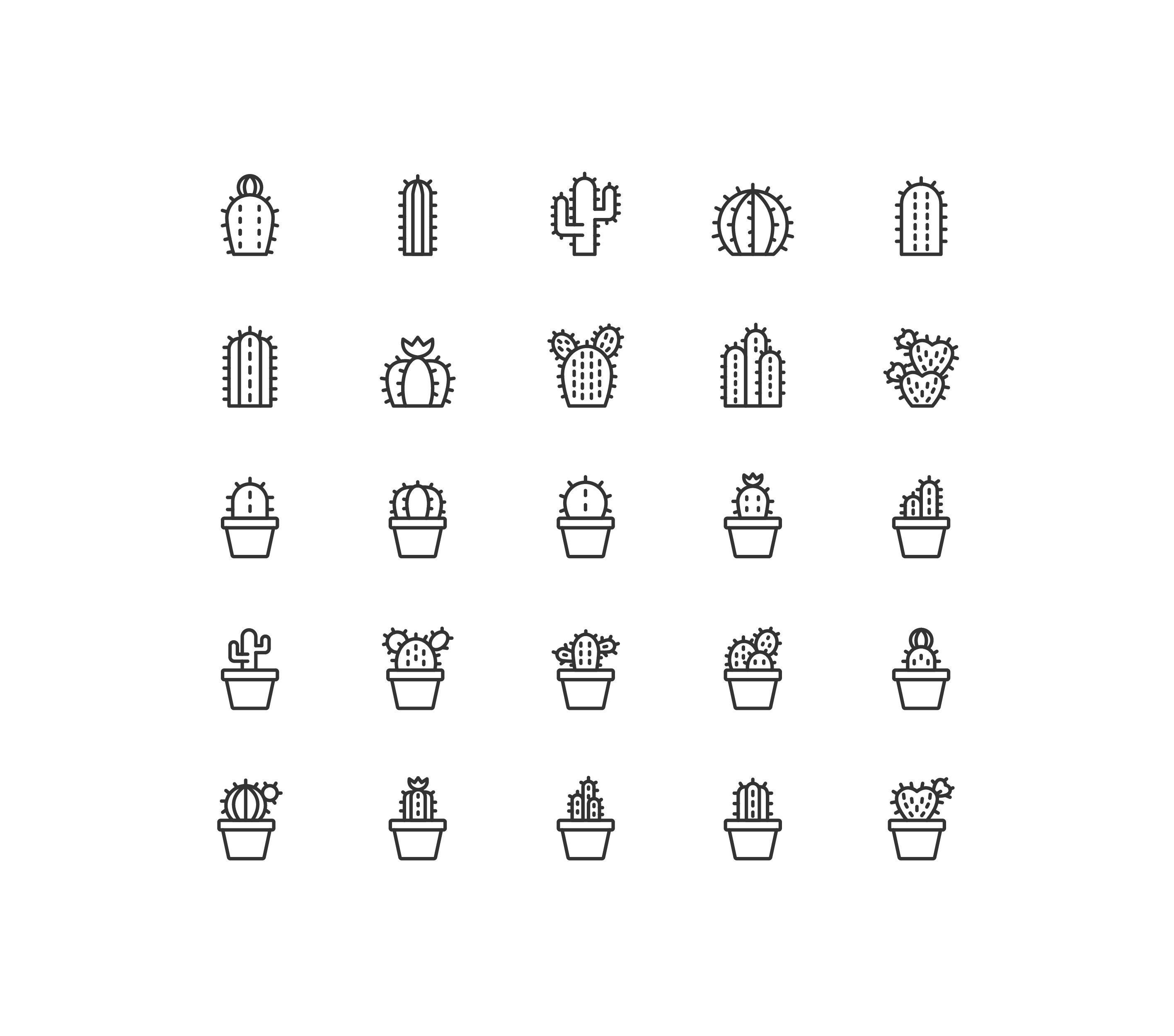 20+ Cactus Plant Icons, Icons for Cactus, Plants, Website, Icons for ...