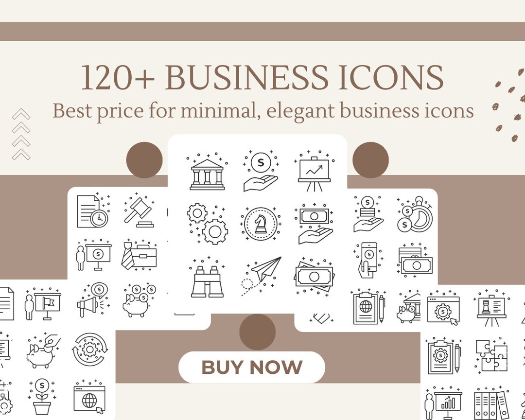 120+ Business Icons, Icons for Business, Economy, Website, Icons for ...