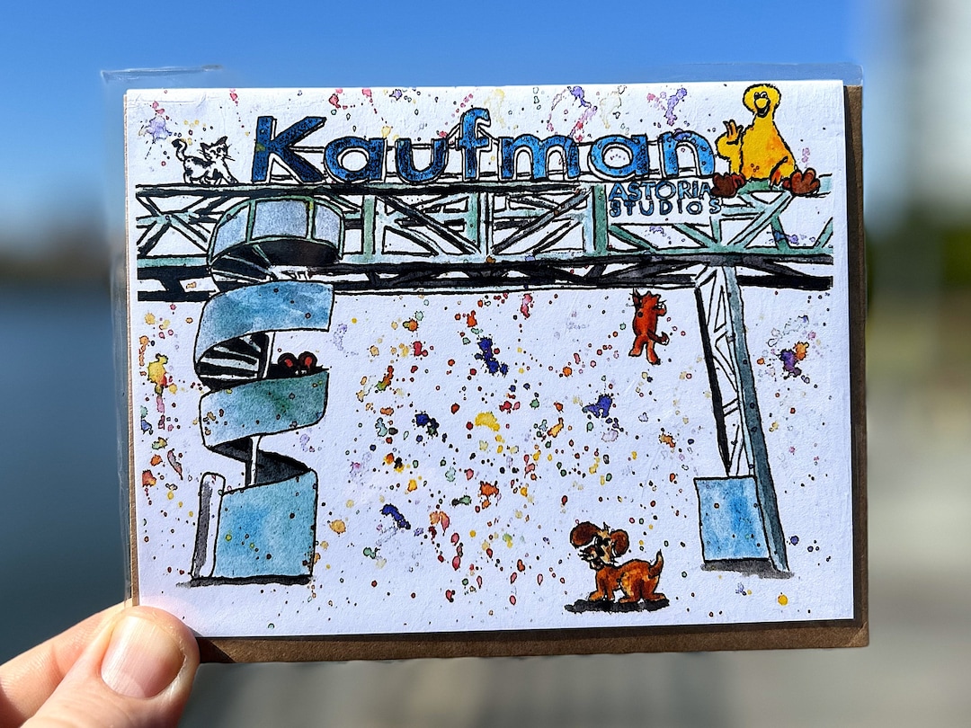 Kaufman Astoria Studios Greeting Card: Big Bird New York Art - Etsy