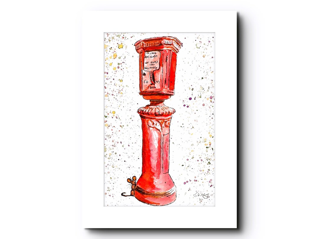 Peeka-boo NYC Fire Box- ART Print - Etsy