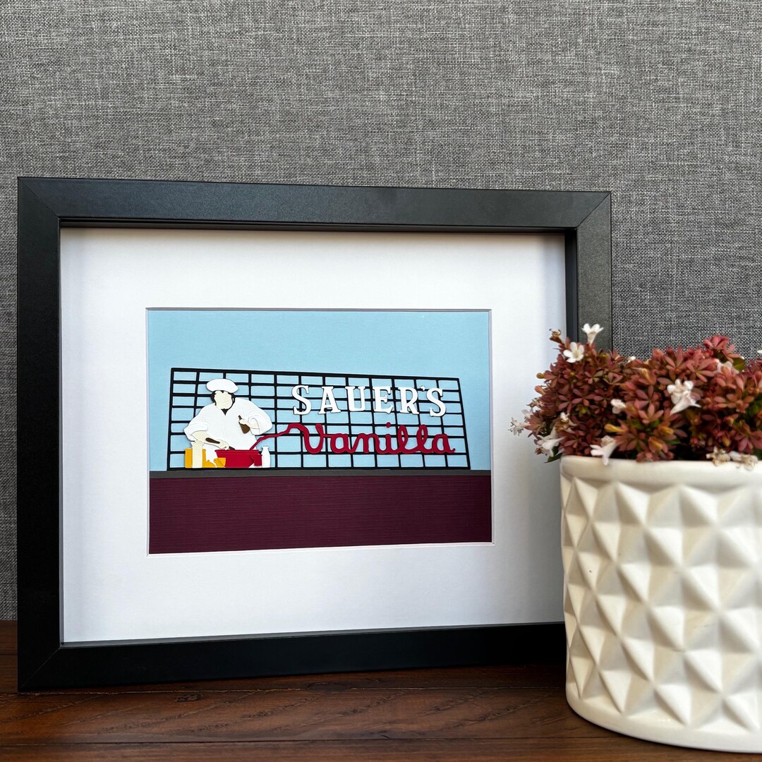 Sauer's Vanilla Sign Print: Richmond VA Landmark Art (5x7 Matted) - Etsy