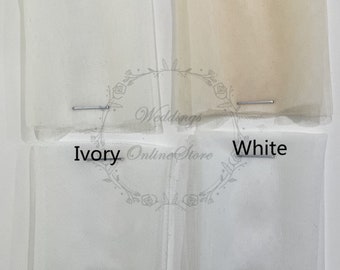 Wedding Veil Color Swatches Samples Sample Pack Whites Ivories - Etsy