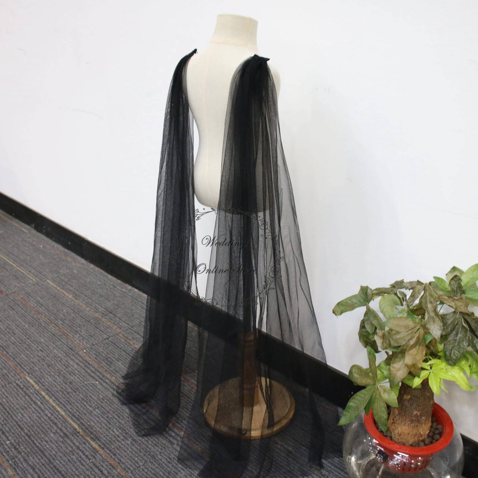 Baby Girl Shoulder Wing, Black Detachable Tulle Wings, Birthday Party ...