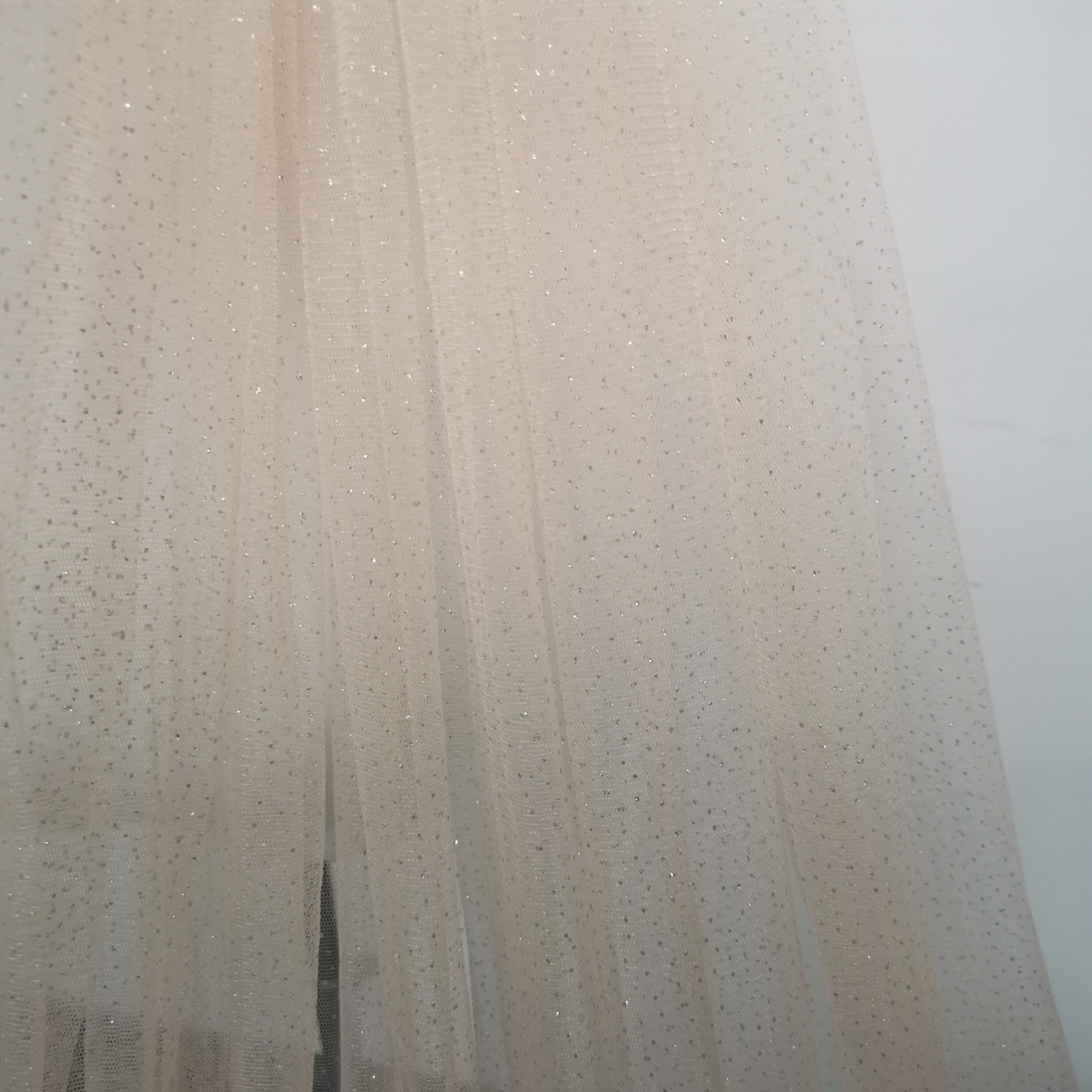 Sparkly Gold Sequin Shoulder Wing, Champagne Tulle Cape Veil ...