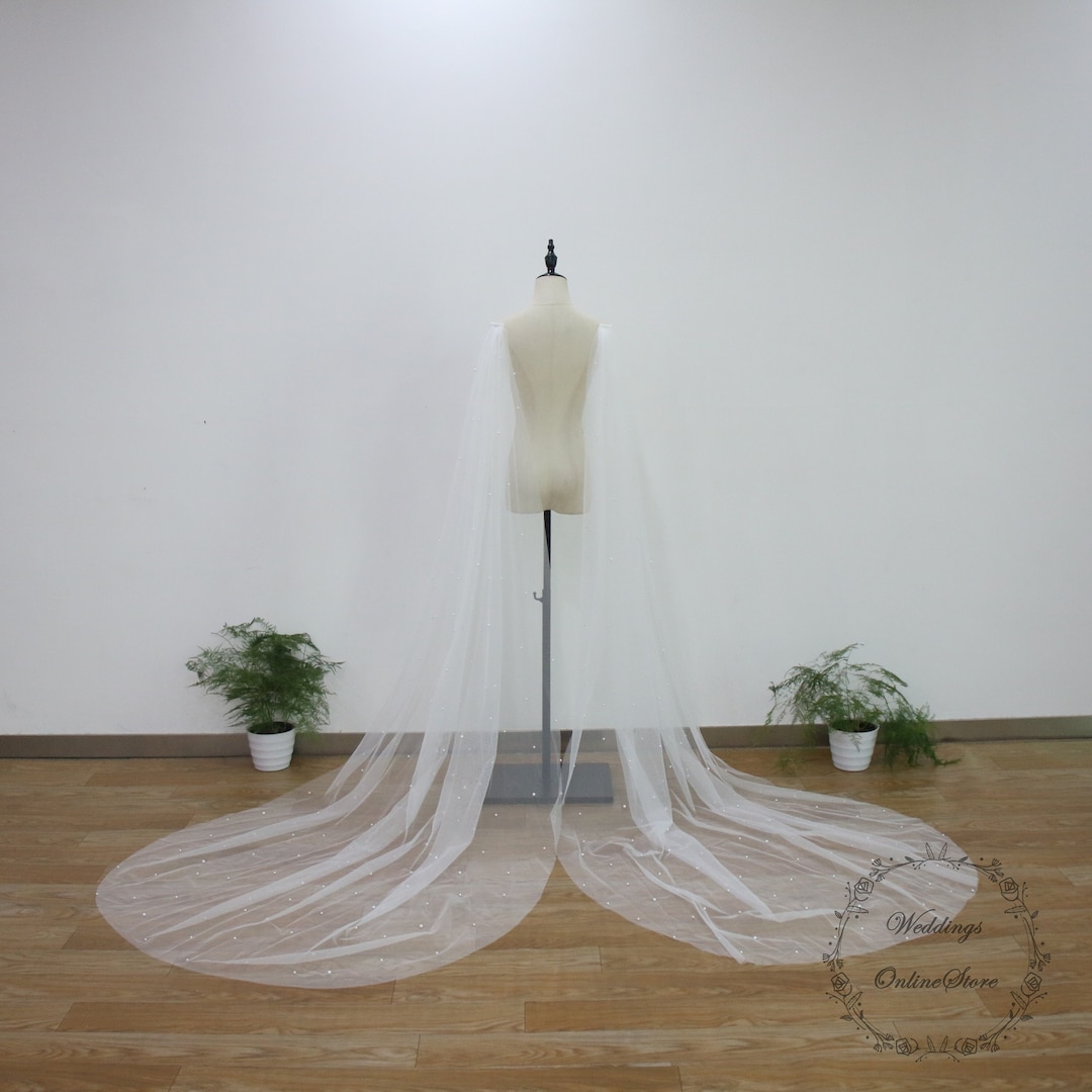 Detachable Tulle Bridal Wings With Pearl, Minimalist Shoulder Wing ...