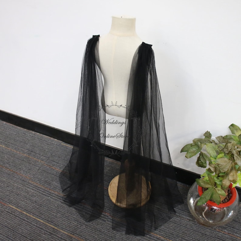 Baby Girl Shoulder Wing, Black Detachable Tulle Wings, Birthday Party ...