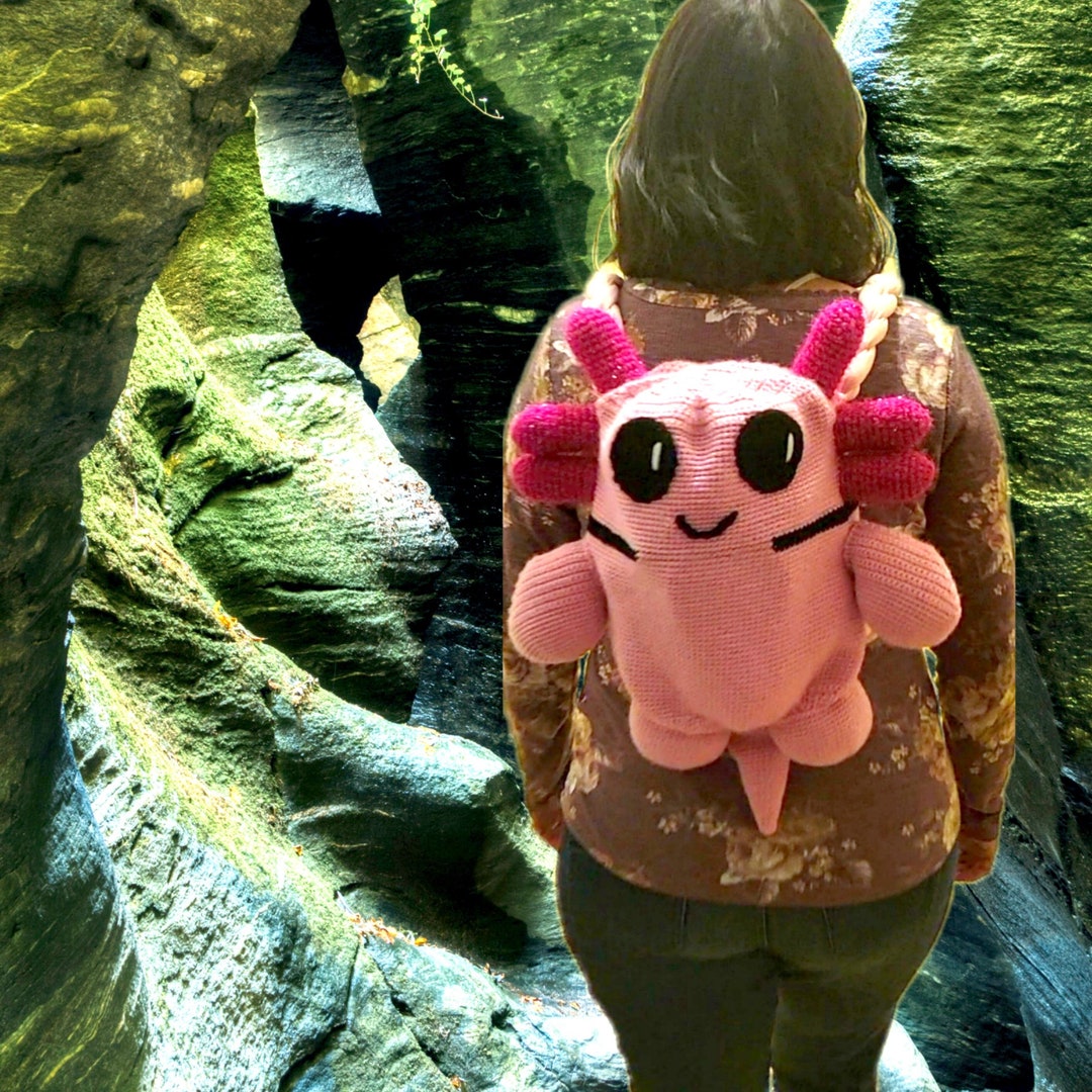 Axolotl Backpack Pink - Etsy