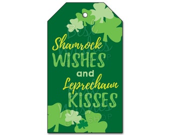 Shamrock Gift Tag | Etsy