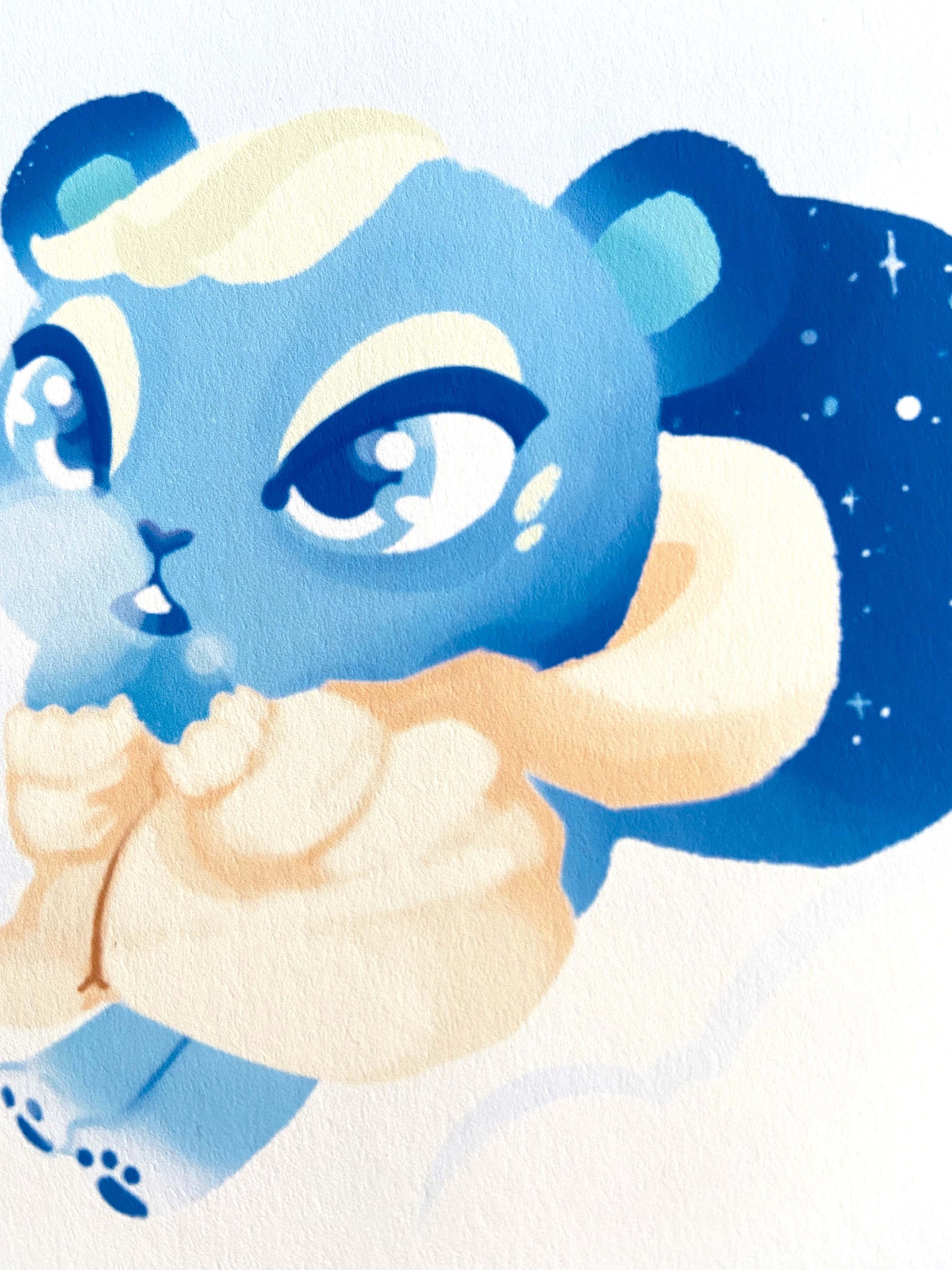 Animal Crossing Ione Winter Print | Cute Poster | ACNH Fanart | Dreamy ...