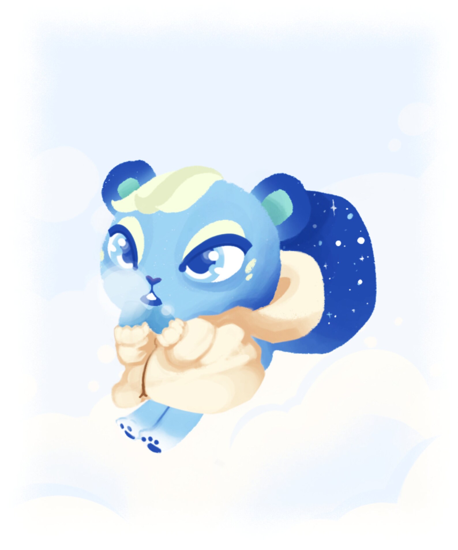 Animal Crossing Ione Winter Print | Cute Poster | ACNH Fanart | Dreamy ...