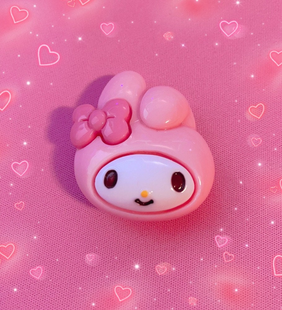 Large Kawaii Pink Bunny Jibbitz Crocs Shoe Charm - Etsy