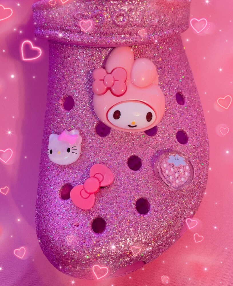 Large Kawaii Pink Bunny Jibbitz Crocs Shoe Charm - Etsy