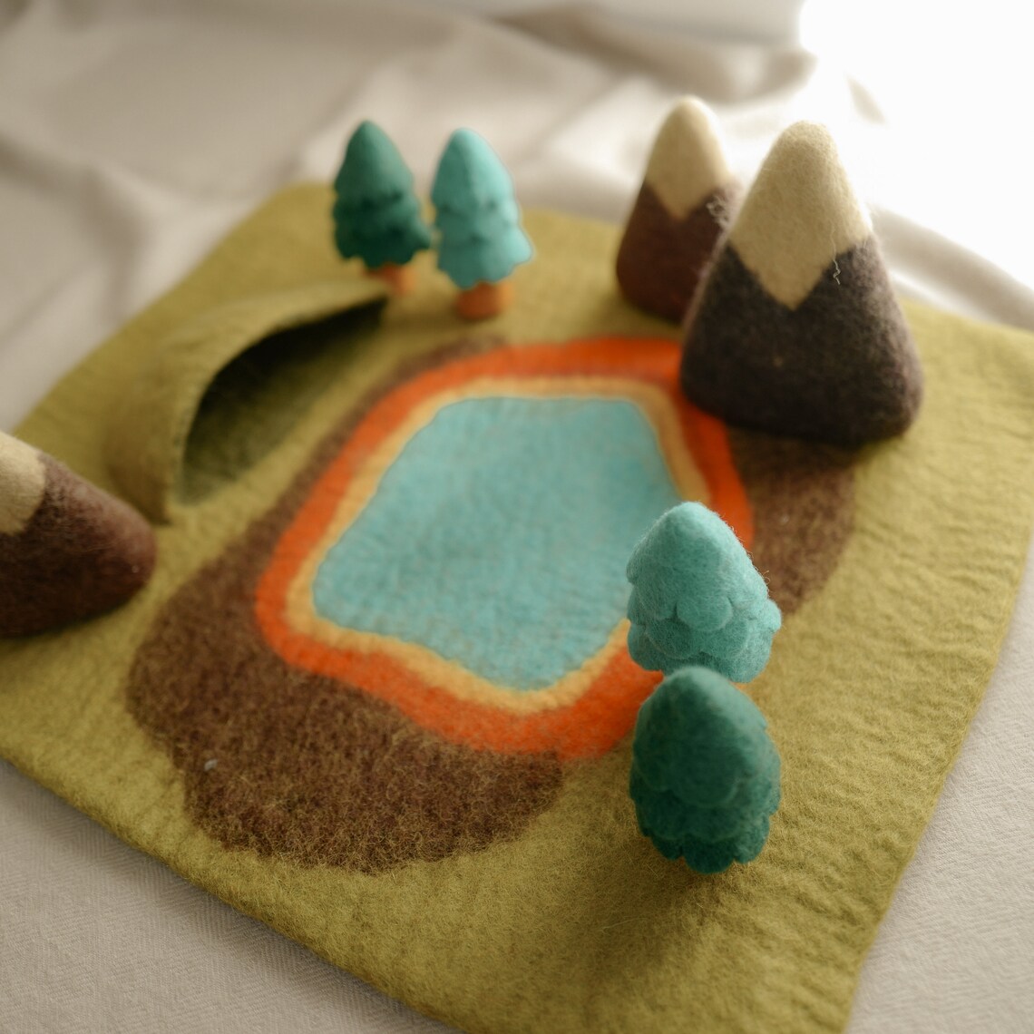 Yellowstone Play Mat Set| Felt Mat, Play Mat, Felt Toy, Play Scape ...