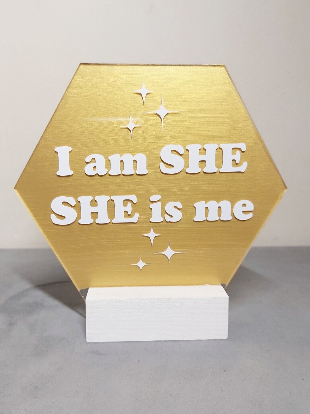 Table Sign Motivational Quote Birthday Gift for Her Self Care Self Love ...