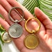 A Pair of DIY Blank Keychains / Small Embroidery Keychain / Embroidery ...