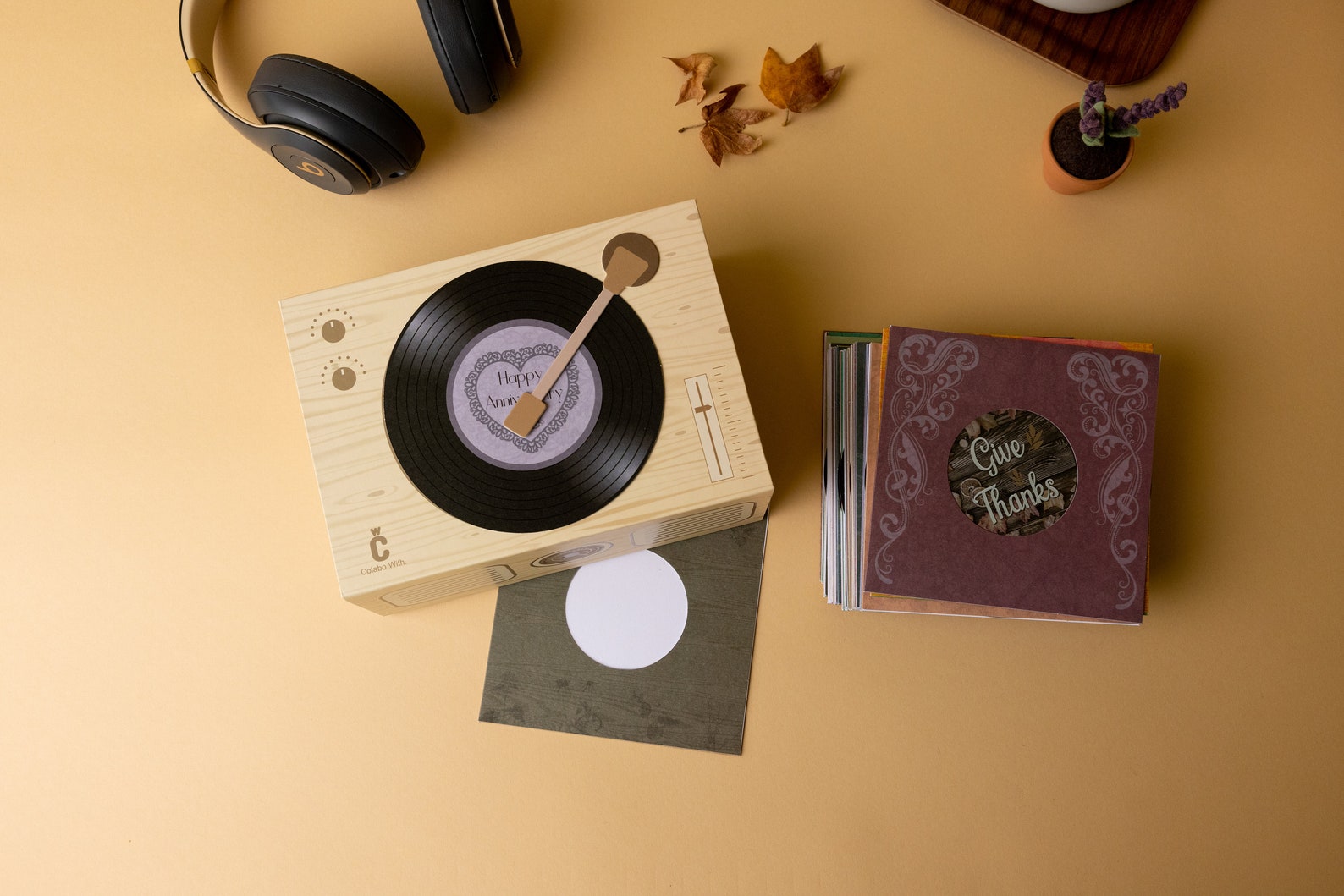 Assortment Assorted Greeting Cards All Occasion Box Record Design Set ...