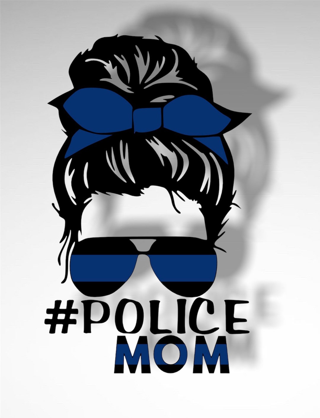Police Mom Decal - Etsy