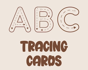 Baking ABC Tracing Cards: Kitchen Theme Printable (PDF) - Etsy