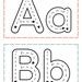 ABC Tracing Cards Printable - Etsy