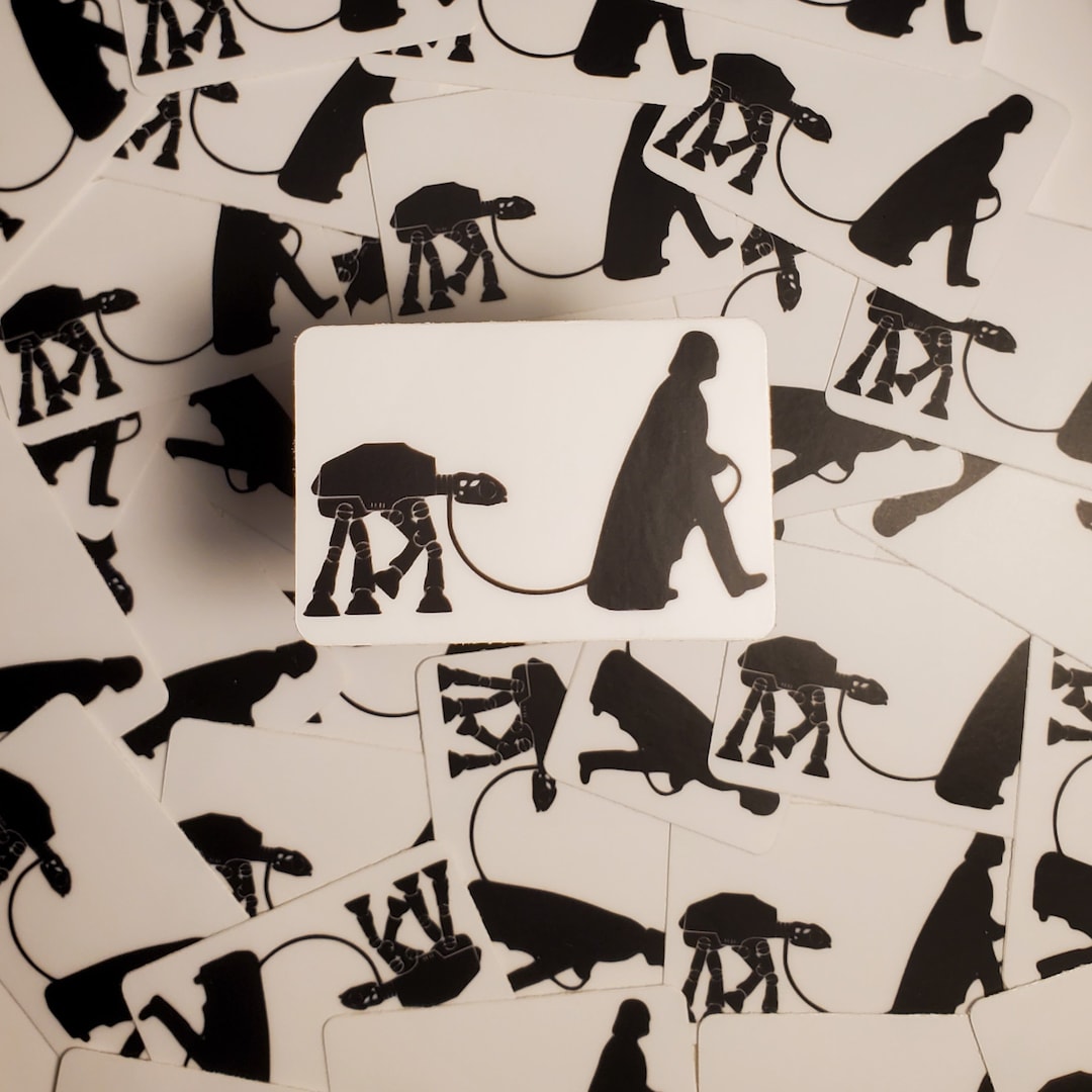 Darth Vader Walking AT-AT Walker Sticker - Etsy