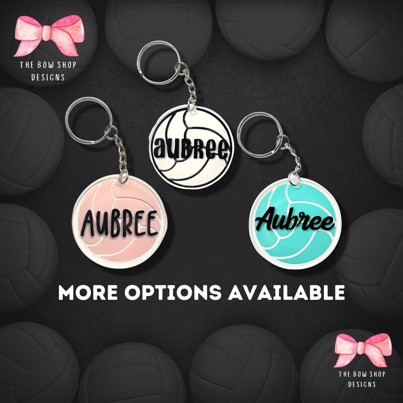 Volleyball Keychain - Etsy