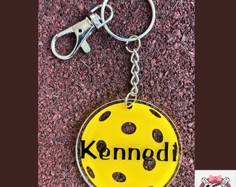 Pickleball Pickleball Keychain Custom Pickleball Keychain Pickleball ...
