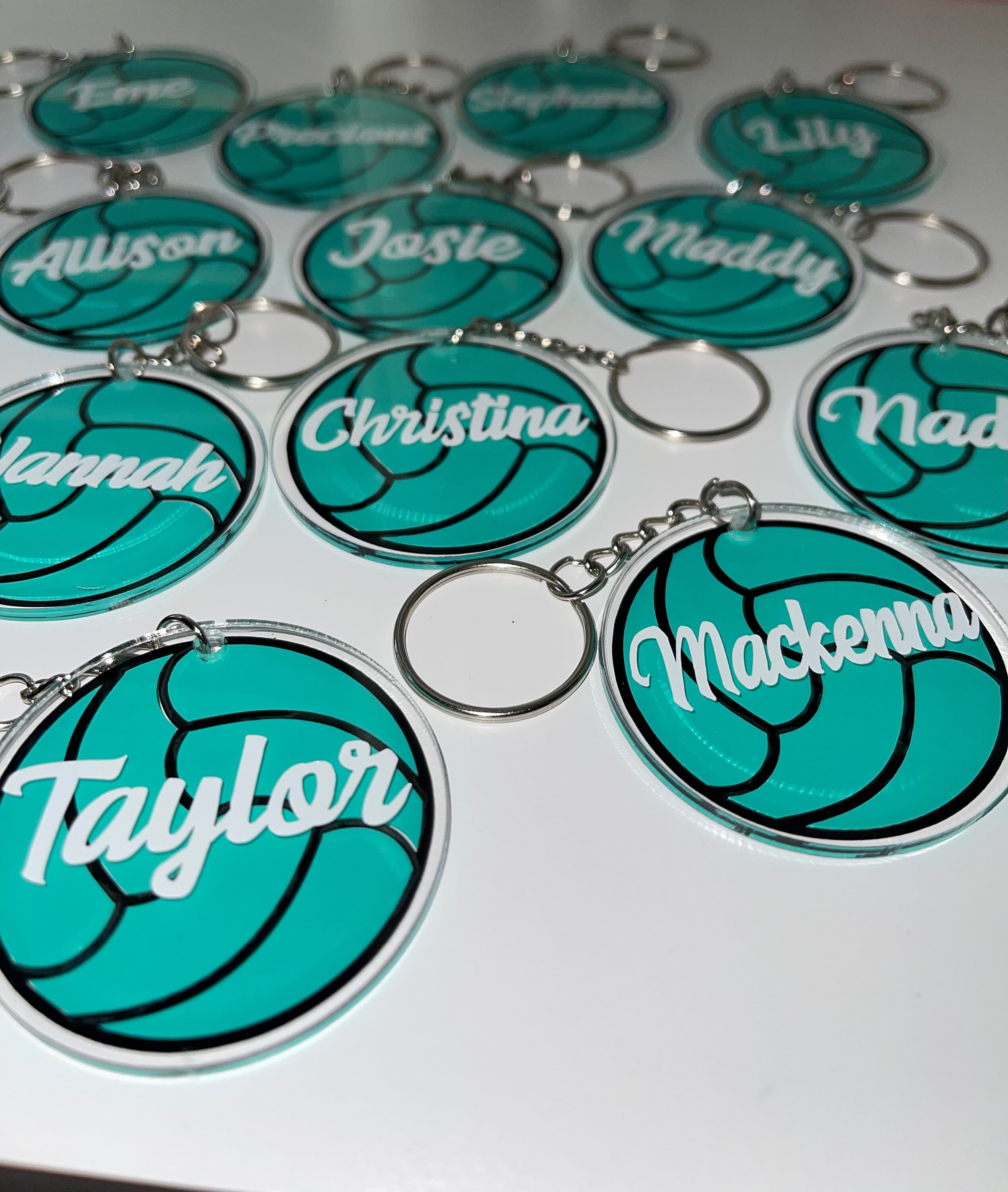 Personalized Volleyball Keychain Custom Keychain Sports - Etsy