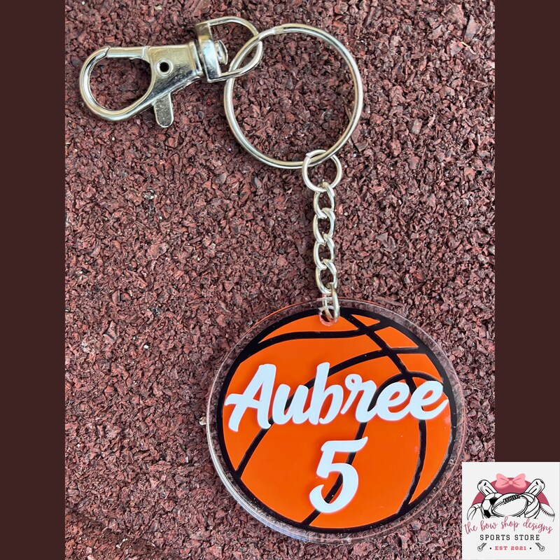 Basketball Keychain - Etsy