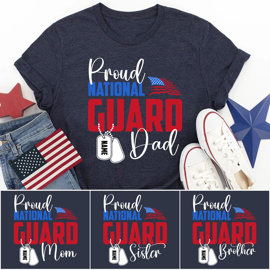 National Guard Dad Shirt, National Guard Mom Shirt, National Guard ...