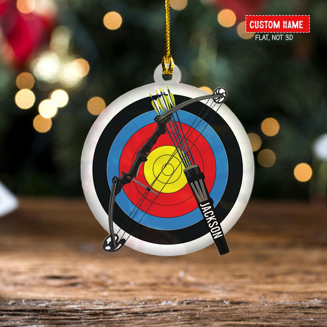 Archery Personalized Keychain, Archery 2D Acrylic Keychain, Archery ...